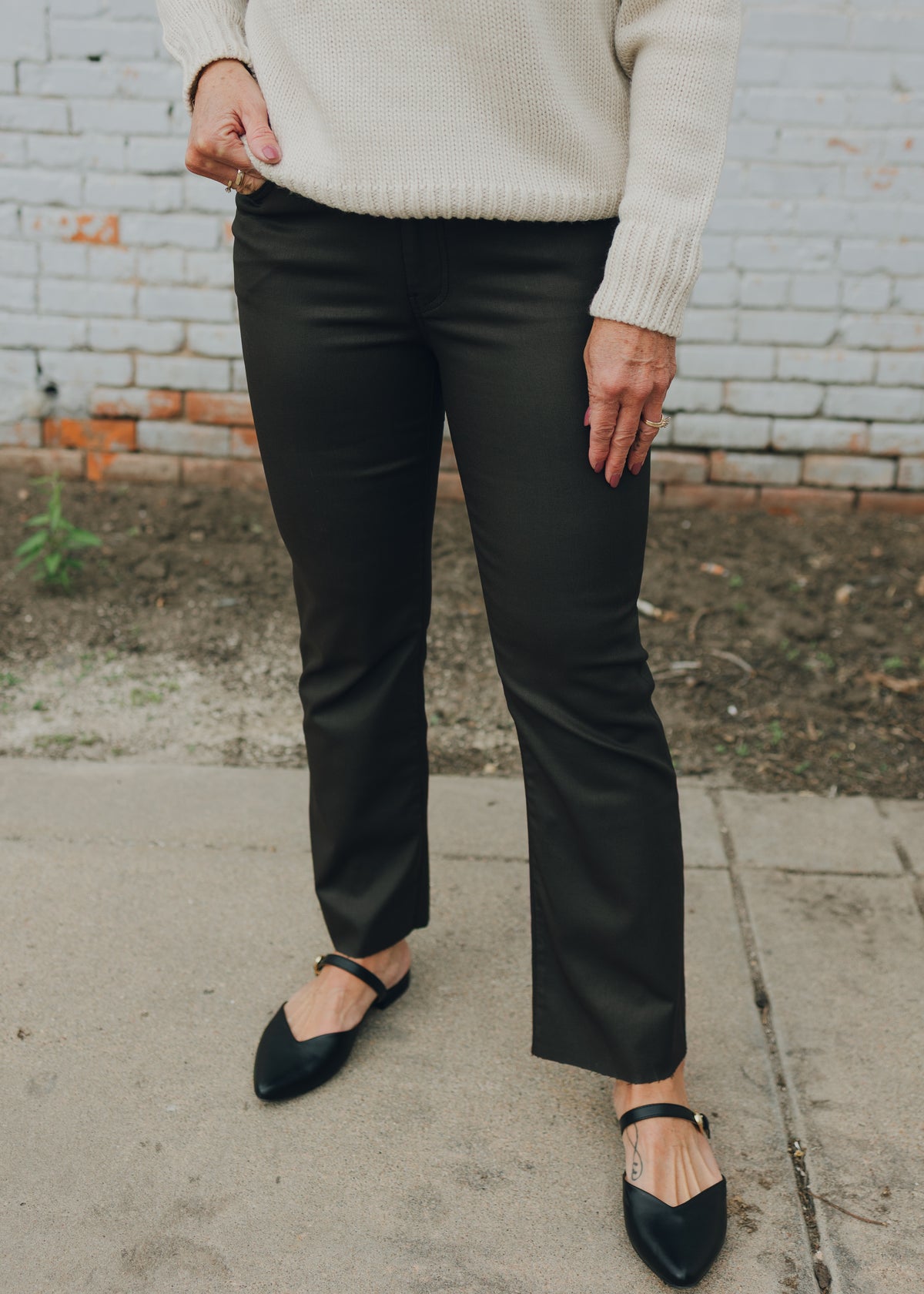 KUT Kelsey HR Ankle Flare - Chocolate — Kirtsey's Clothing & Gift Boutique